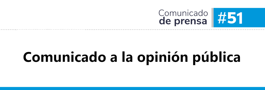 Prensa Comunicado de Prensa No. 051