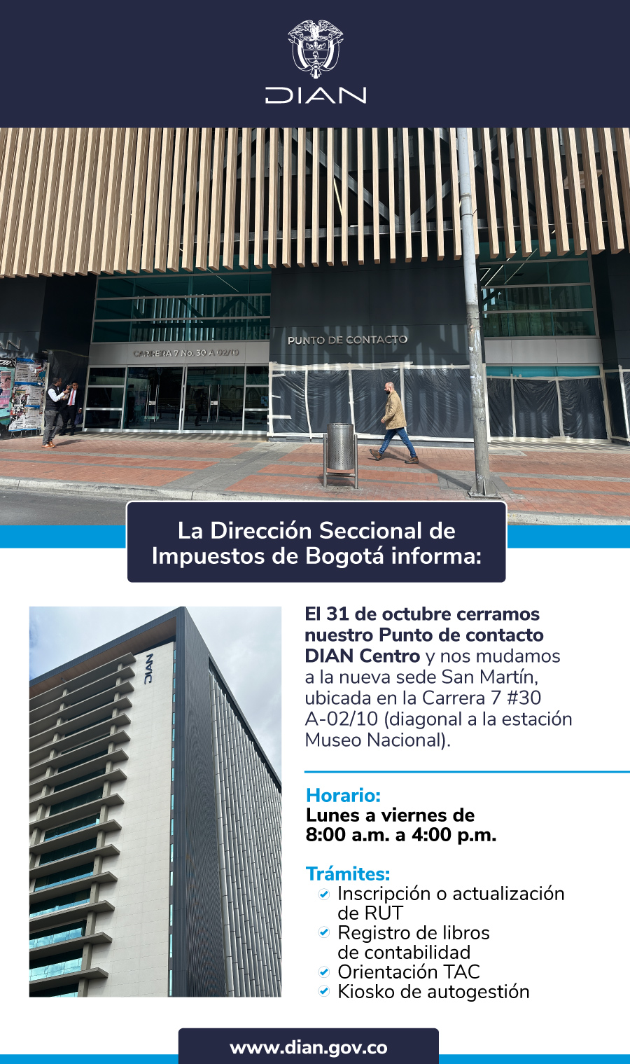 Nueva Sede Direccion Seccional de Impuestos de Bogotá